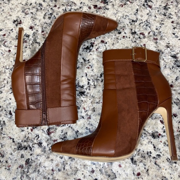 JustFab | Shoes | Justfab Multiprint Bootie | Poshmark